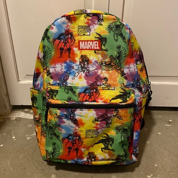 Marvel | Bags | Marvel All Over Avengers Rye Dye Backpack | Poshmark